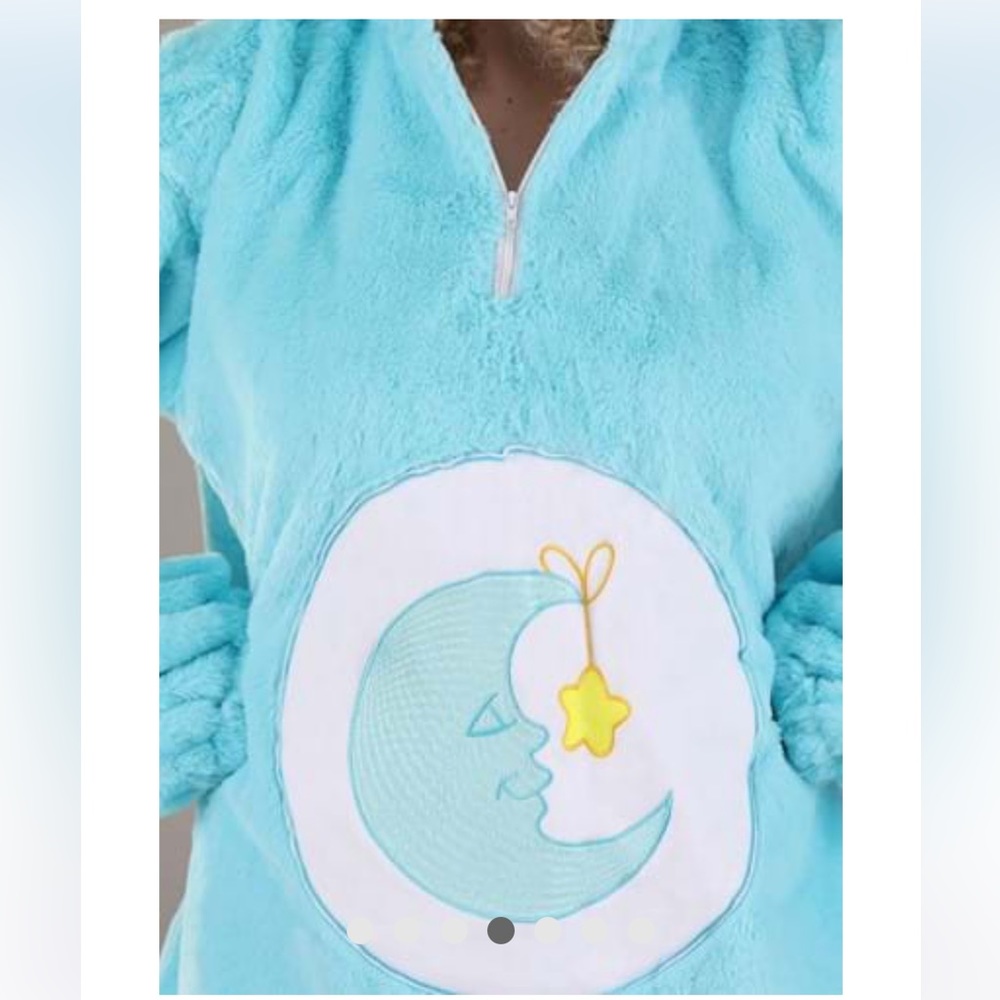 Care Bears Women's Deluxe Bedtime Bear Hoodie Costume… - Gem
